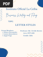 Full Block Style Letter Guide | PDF | Paragraph | Text