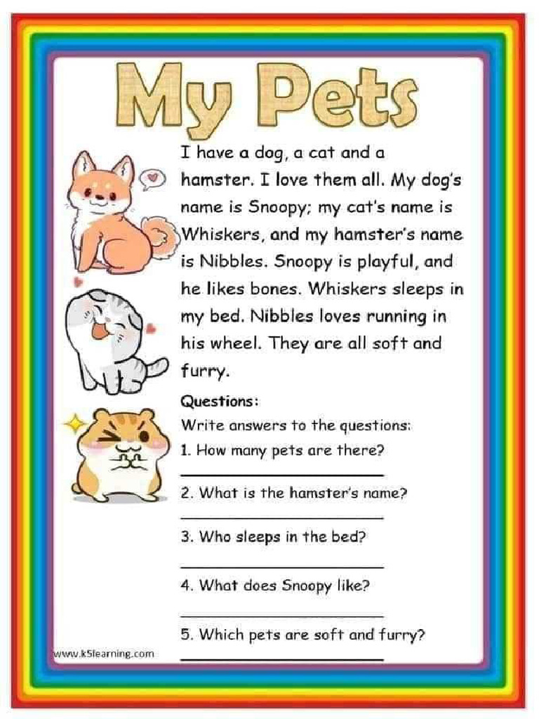 My pets - Short Story | PDF