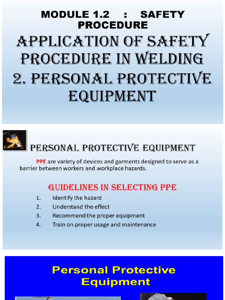 Module 1.2 Safety Procedure | PDF