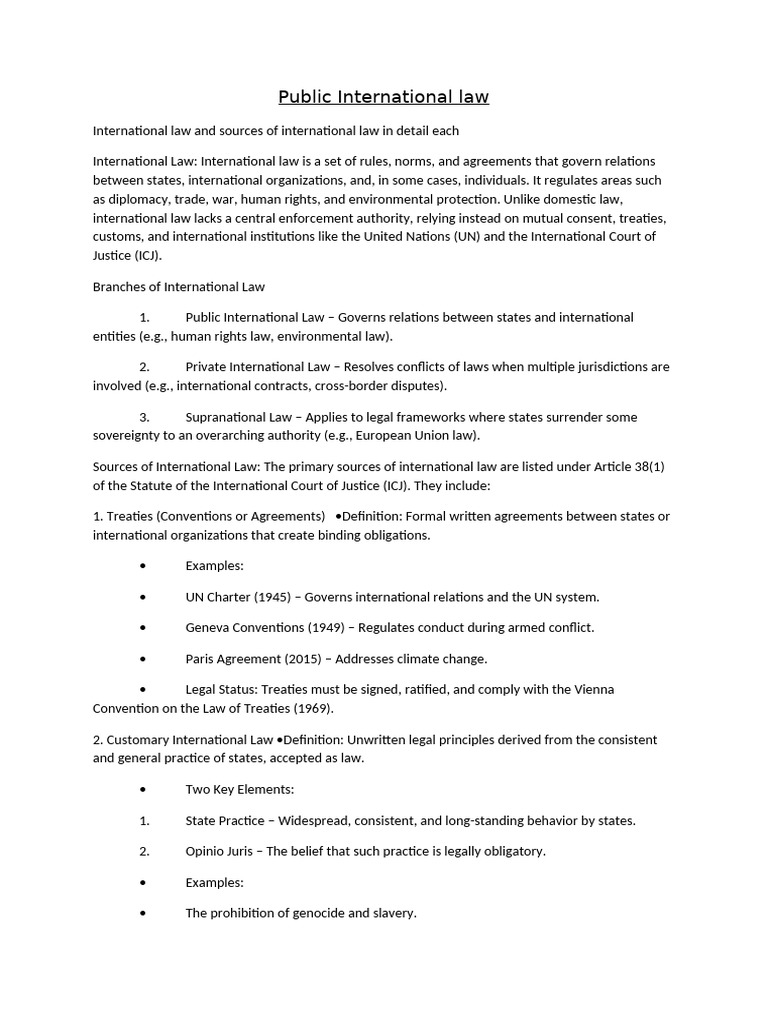 Understanding Public International Law | PDF | International Law | Treaty