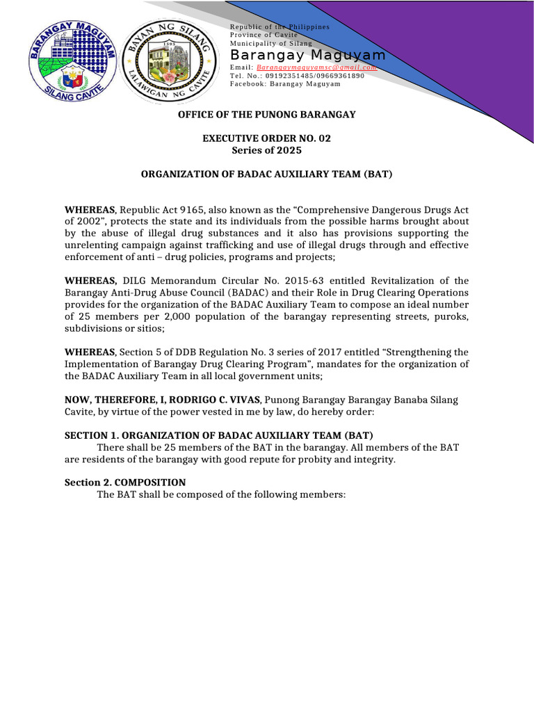 2.3 Badac Auxilliary Team.docx 2024 Reso.docx New | PDF | Social Aspects Of Psychoactive Drugs ...