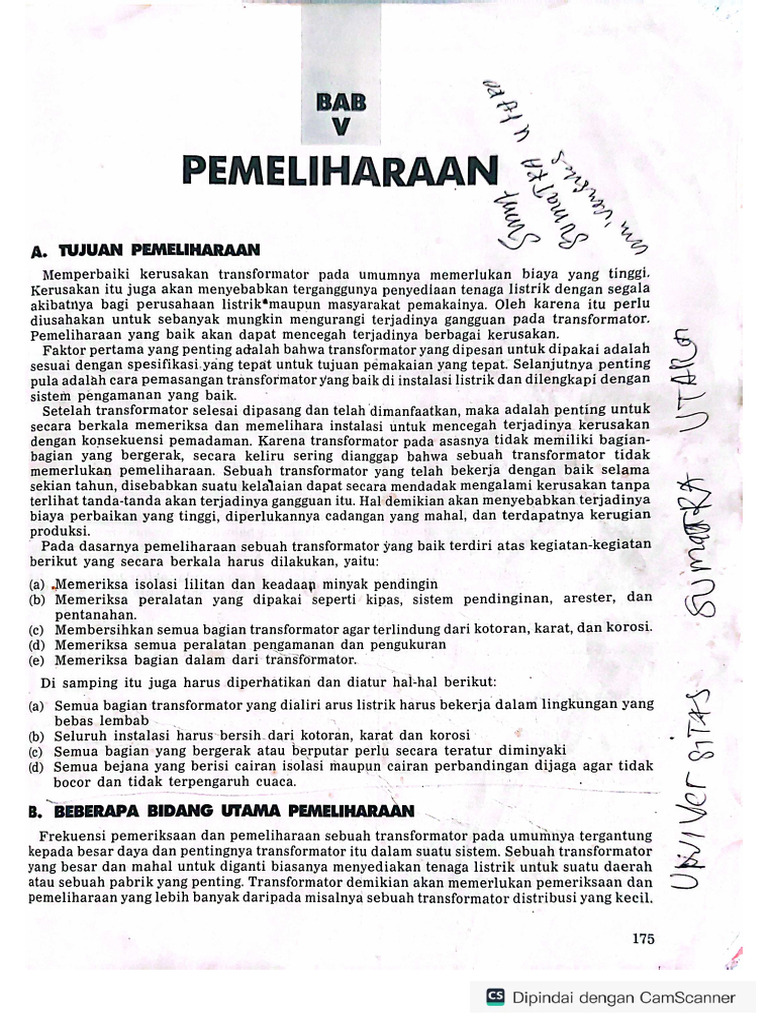 Pemeliharaan Dan Proteksi Trafo | PDF