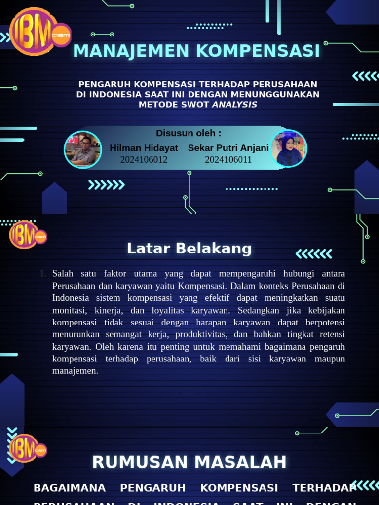 Kelompok Hijau - Pengaruh Kompensasi Terhadap Perusahaan Di Indonesia Saat Ini Dengan ...