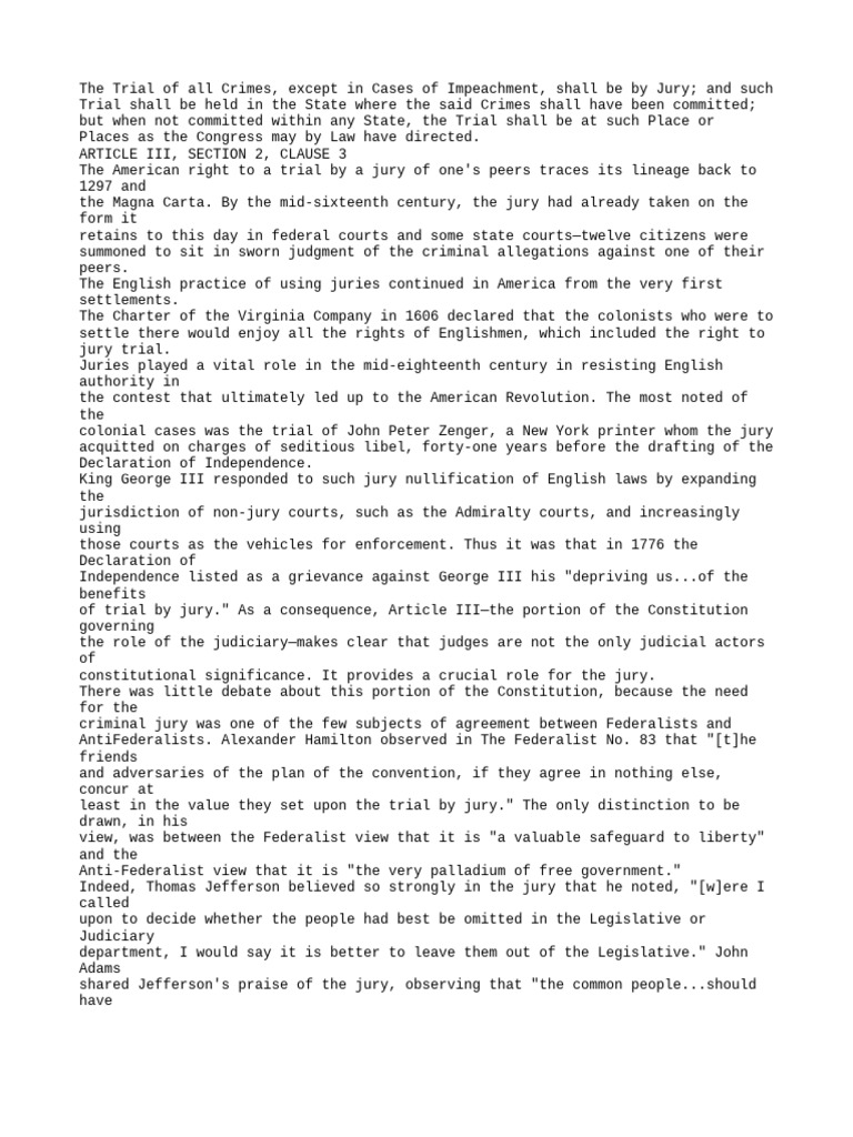 Trial by Jury1 | PDF | Apprendi V. New Jersey | Jury Trial