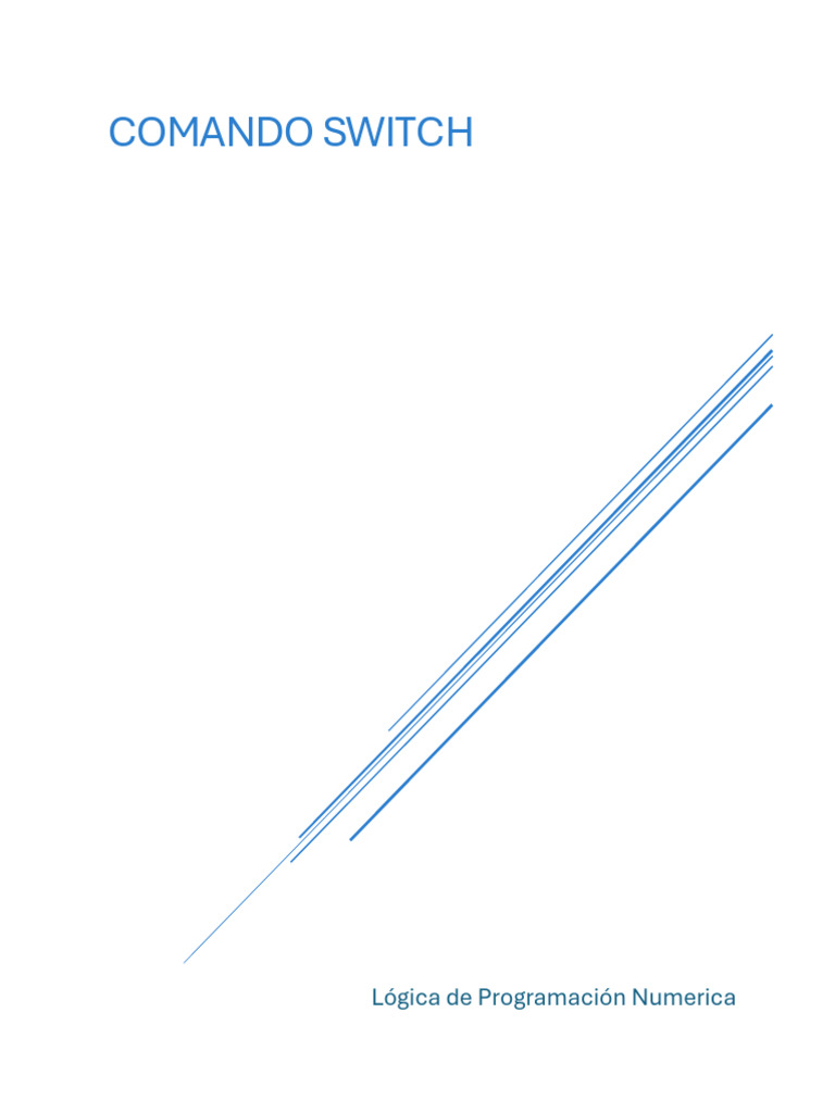 Comando Switch | PDF | Programa de computadora | Programación