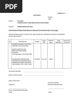 Contoh Nota Minta Dan Lampiran LO | PDF