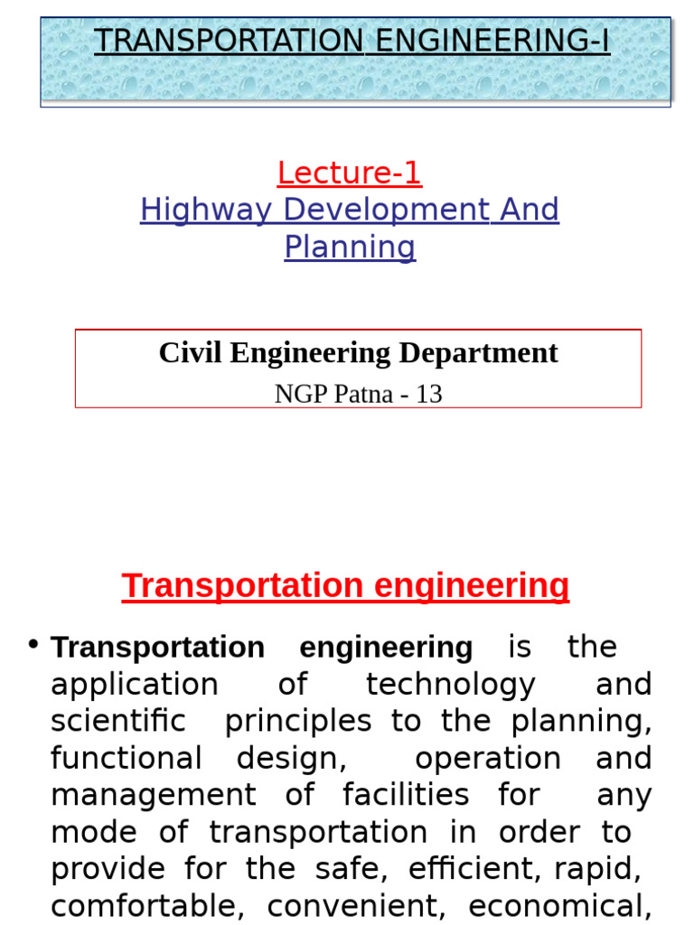 Highway PPT 4th Sem Complete | PDF | Road Surface | Road