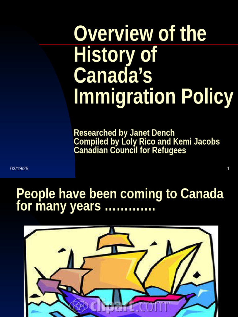 Canada Immigration Policy History | PDF | Naturalization | Immigration