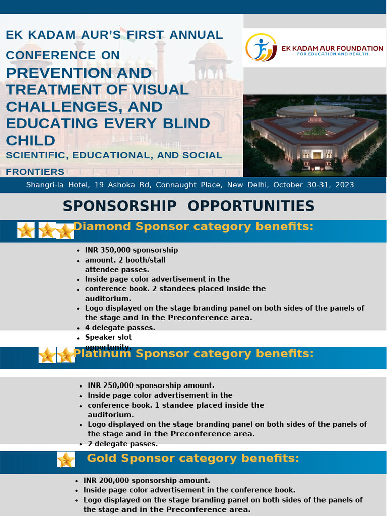 Conference Sponsorship Opportunities 2023 | PDF