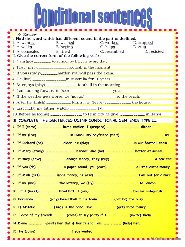 Conditional-Sentences-Type-2-Tests - 113978 - 1.jpg 1.532×2.167 Điểm ...