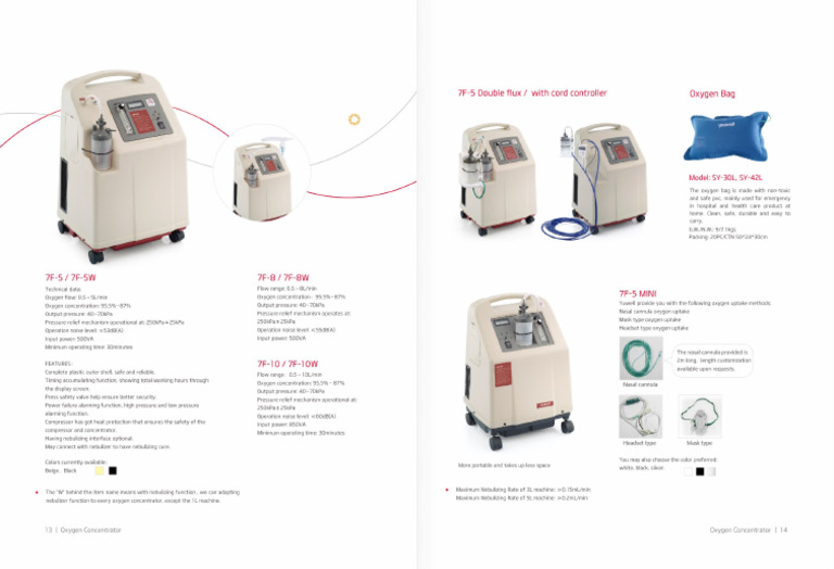 Yuwell 7f 10 Oxygen Concentrator | PDF