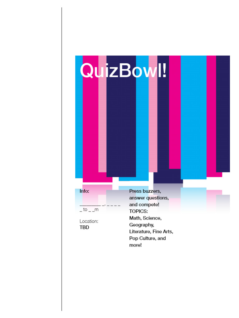 QuizBowl Flyer | PDF