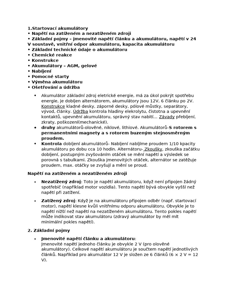 Ústní maturita vozidla | PDF