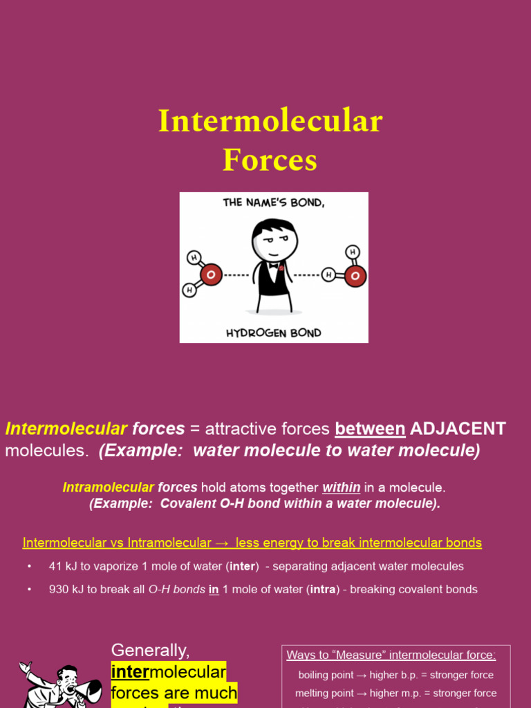 Intermolecular Forces | PDF | Chemical Polarity | Intermolecular Force