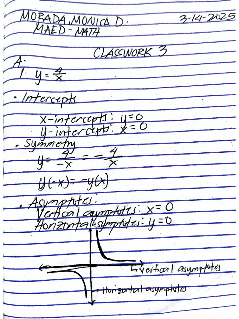 Morada, Monica D. - MAED-MATH - CLASSWORK #3 | PDF