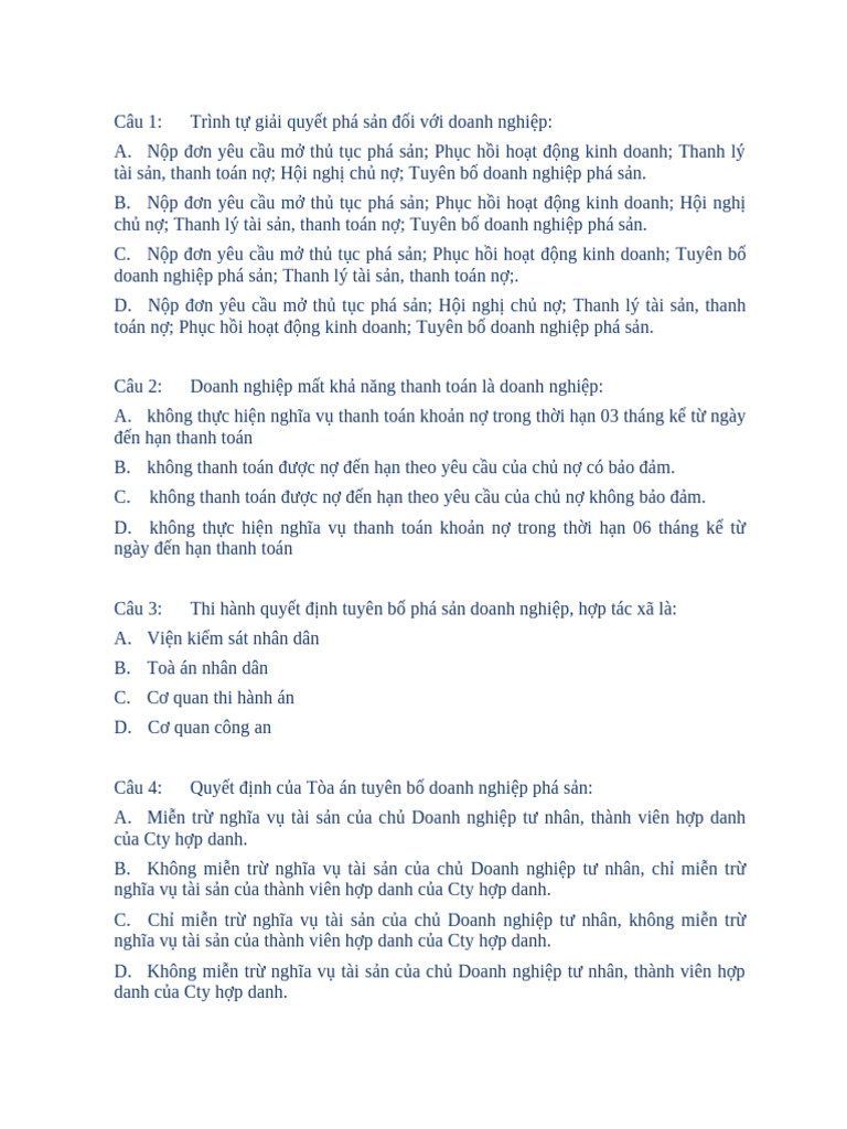 Câu Hỏi Ôn Tập Chương 3 PLKT Part 1 | PDF