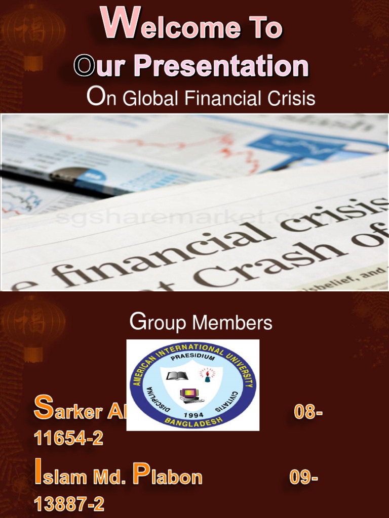 Global Financial Crisis | PDF | Finance & Money Management | Politics