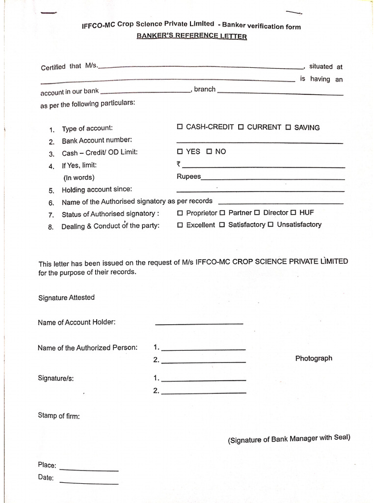 bank verification | PDF