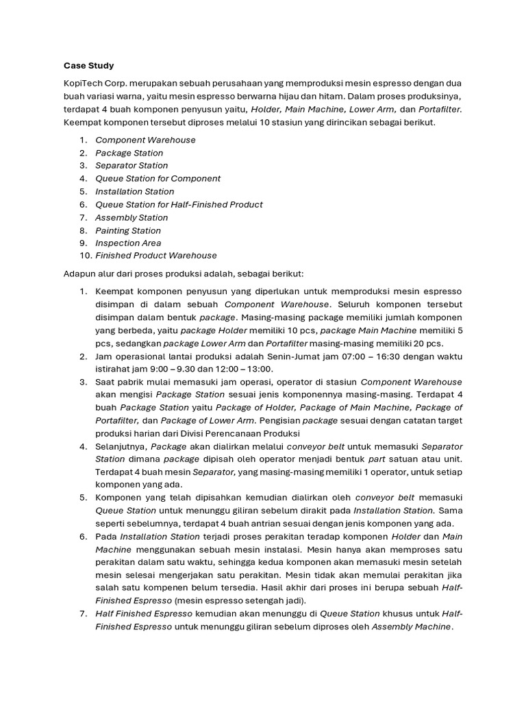 Case Study APSI 2025 | PDF