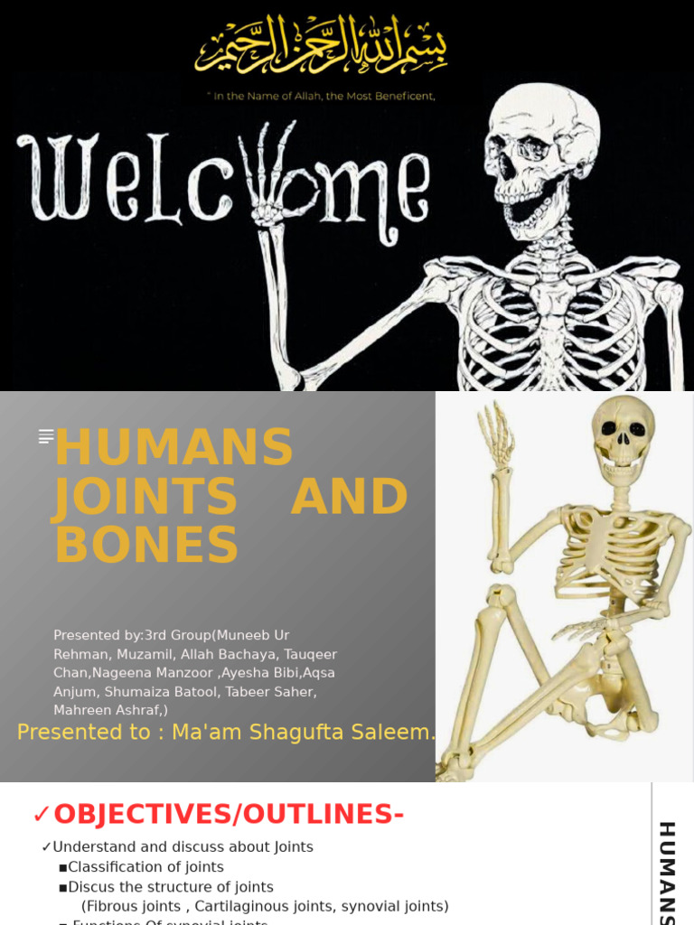 Human Joints Topic For Nursing | PDF | Anatomical Terms Of Motion | Bone