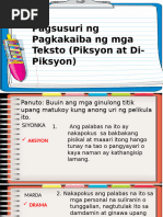 Piksyon at Di Piksyon | PDF