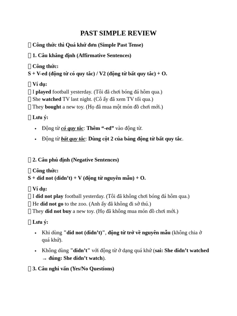 PAST SIMPLE REVIEW-DeVela-13-03-2025 | PDF