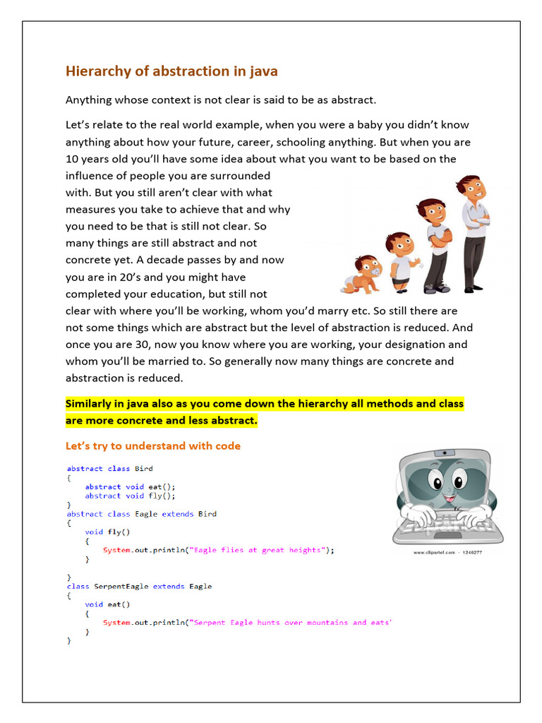 50. Abstraction Continuation | PDF | Class (Computer Programming) | Method (Computer Programming)