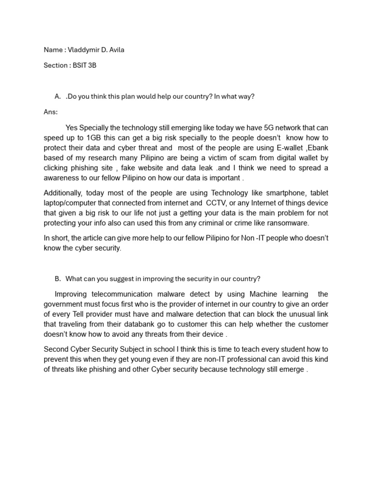 Task Performance Case Study (Avila) | PDF