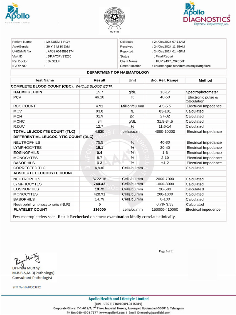 Apollo247_241088499_labreport (1) | PDF