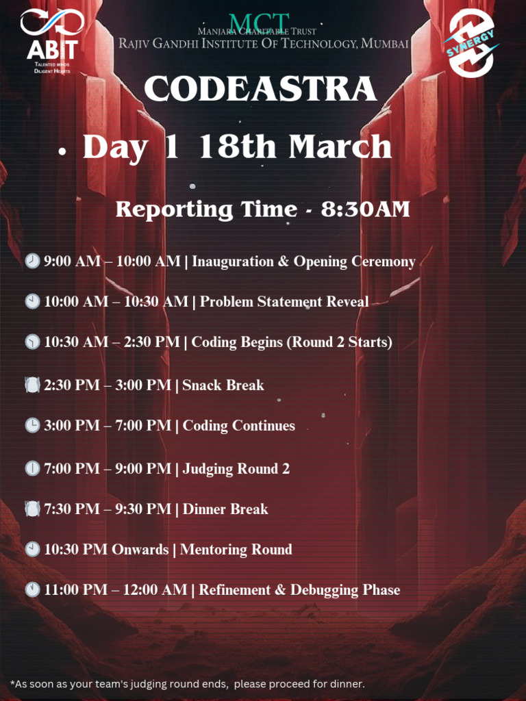 CodeAstra Event Timeline PDF | PDF