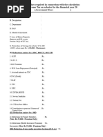 Declaration Format For Salary For FY 2017-18 A.Y 2018-19 | PDF | Financial Services | Payments