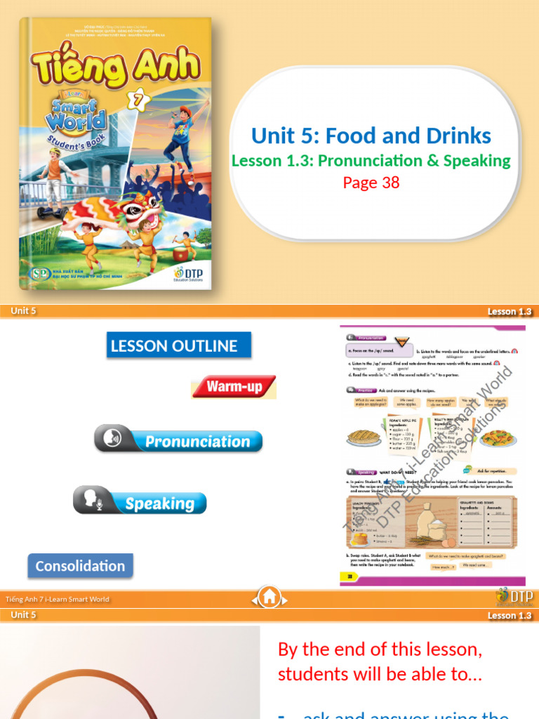 Unit 5 Lesson 1.3 - Pron - Speaking | PDF | Teaspoon | Cooking
