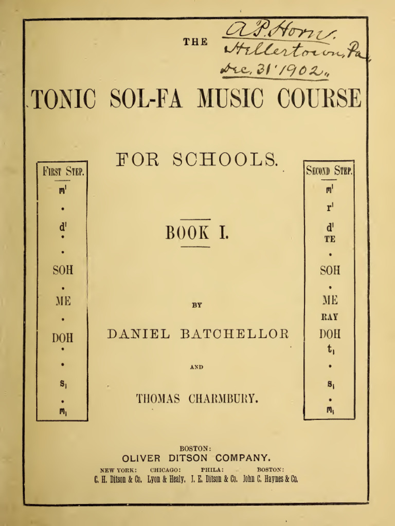 Tonic Solfa bk1 | PDF | Chord (Music) | Scale (Music)