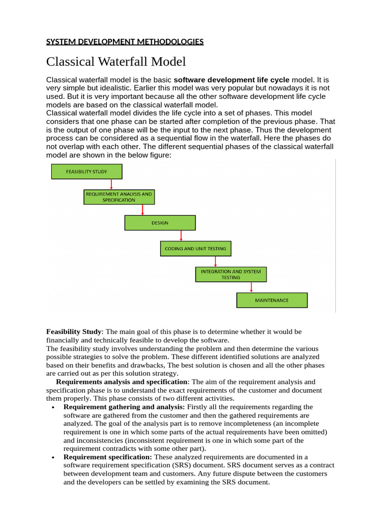 System Development Life Cycle (SDLC) - Methodologies-1 | PDF | Software ...