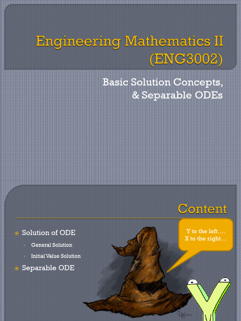 Module 2 - Solution _ Separable ODE | PDF | Ordinary Differential Equation | Equations