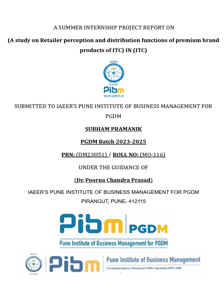 Subham Project | PDF | Retail | Brand