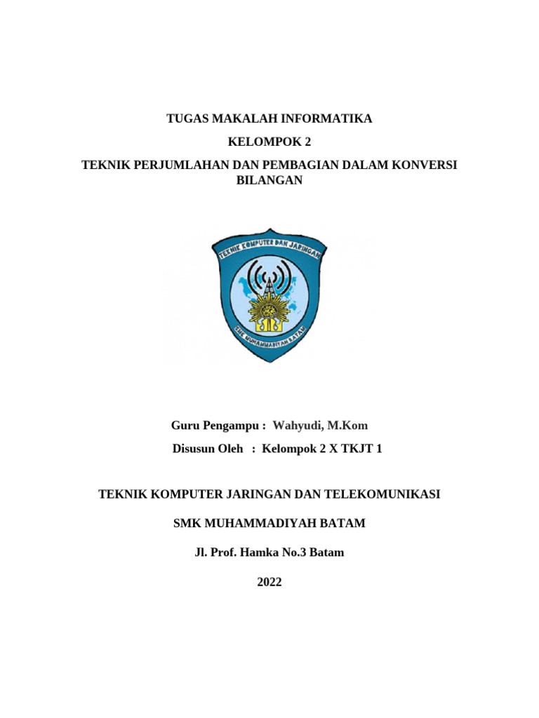 Tugas Makalah Informatika | PDF