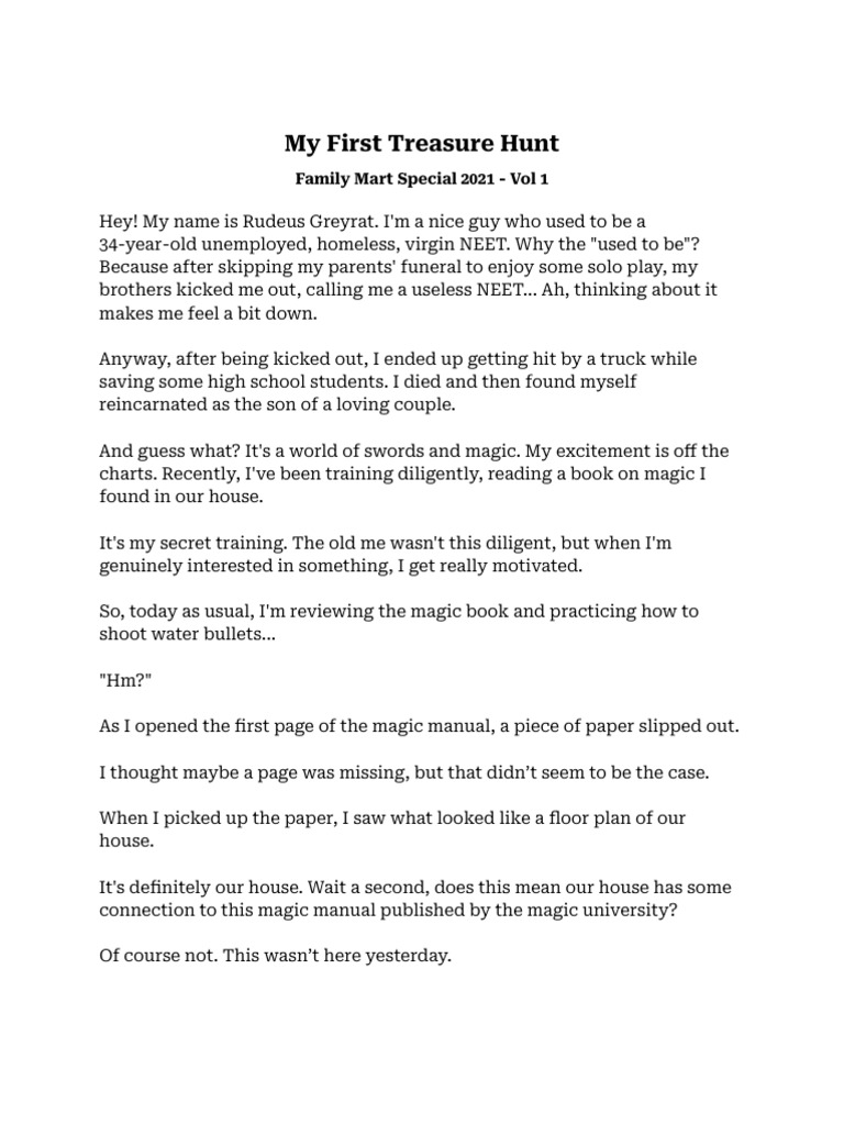 Treasure Hunt in a Magical World | PDF