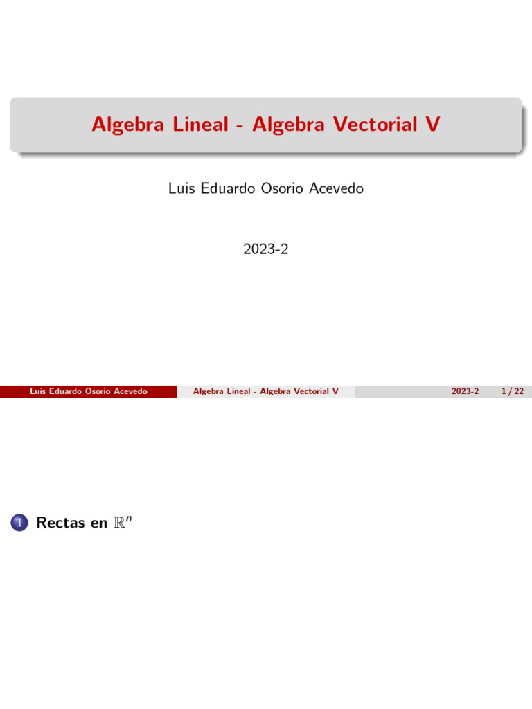 Alg Lin 4 | PDF | Vector Euclidiano | Mapa lineal