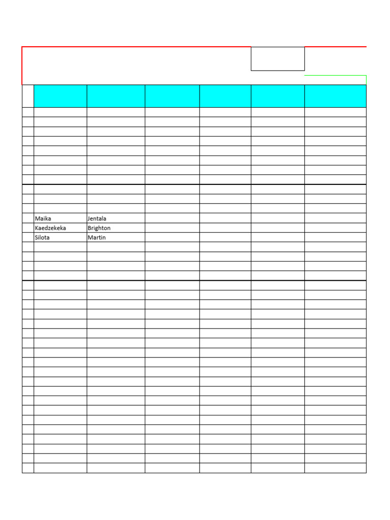 HSA 12 Weeks Pre-Services List | PDF