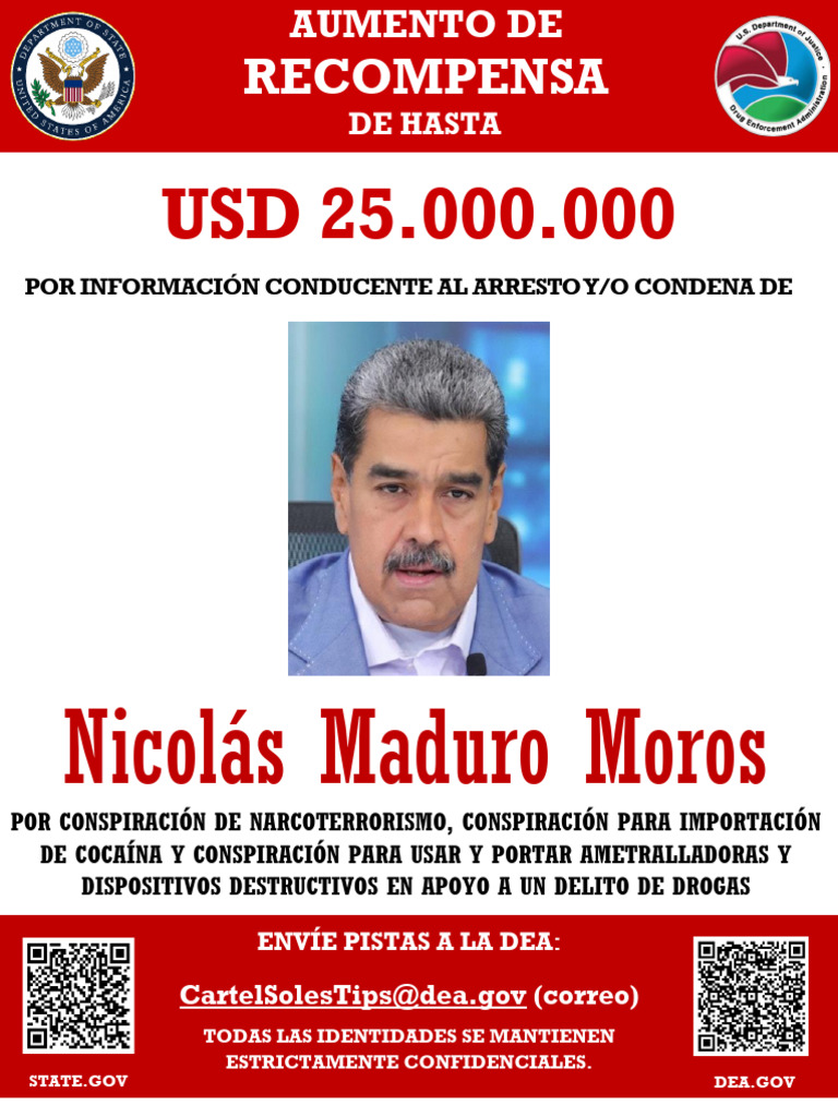 2025 1 8 Spanish Poster For Nicolas Maduro Moros Accessible | PDF