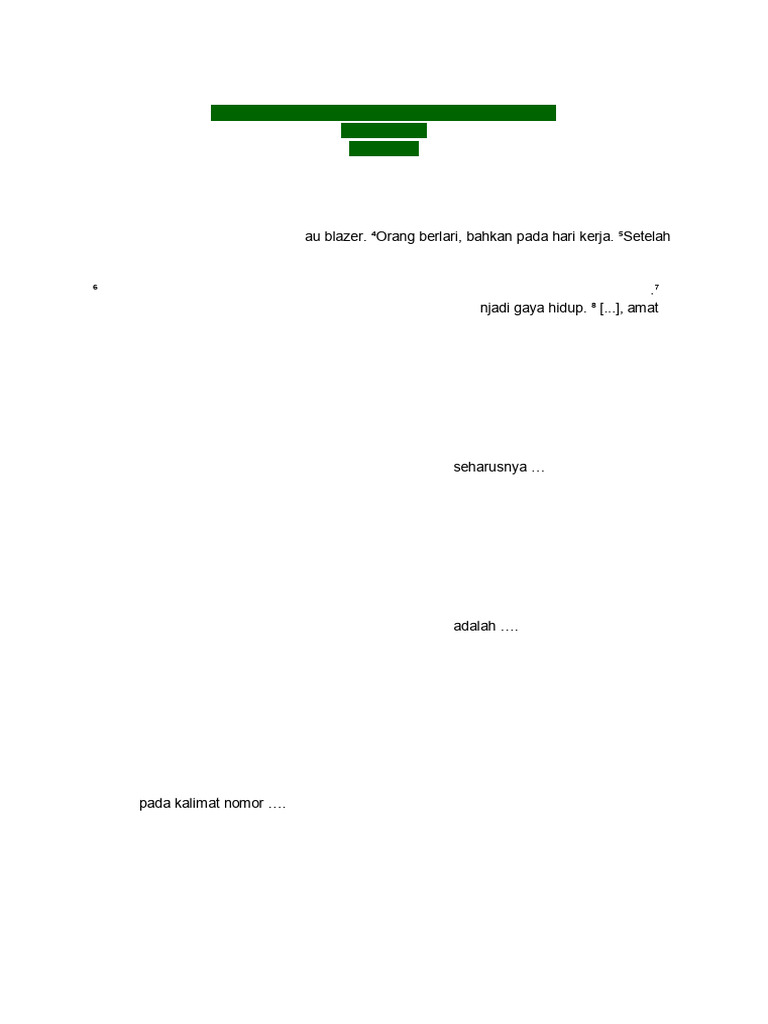 Kemampuan Memahami Bacaan Dan Menulis To Mipy #11 at - Caayan Bacaan Untuk No 1-4 Hakekatnya ...