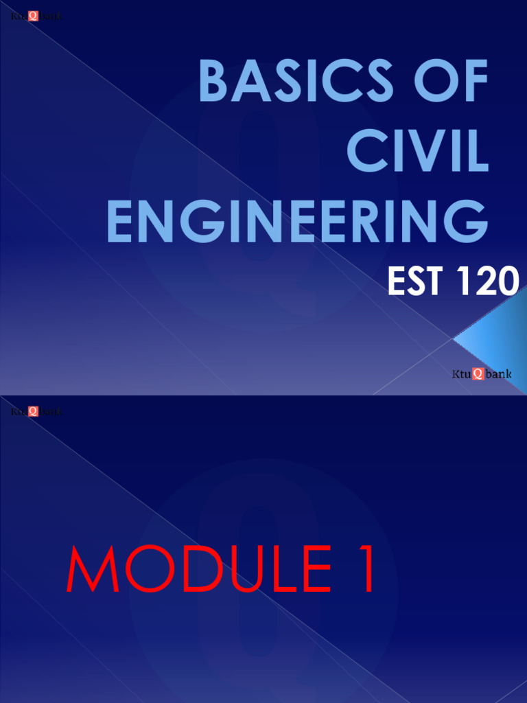 MODULE 1 - Compressed - KQB KtuQbank | PDF | Engineering | Building