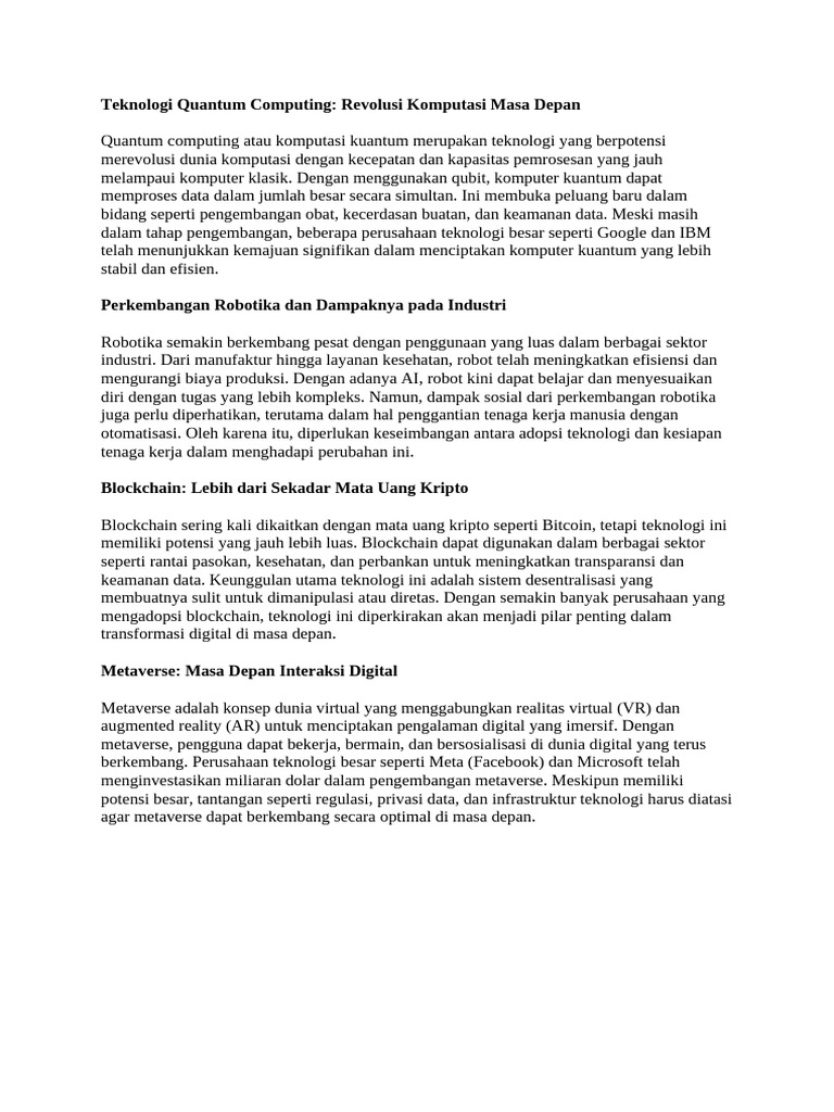 Quantum Computer advance | PDF