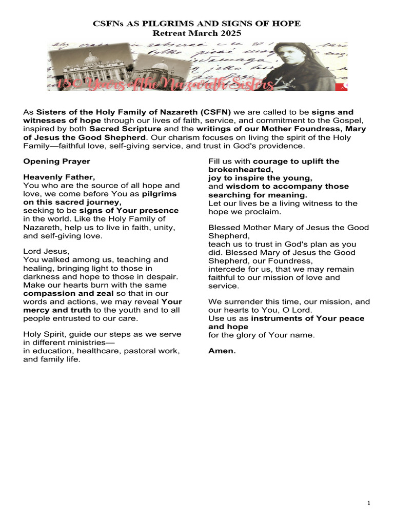 As Pilgrims and Signs of Hope | PDF | Eucharist | Mary, Mother Of Jesus