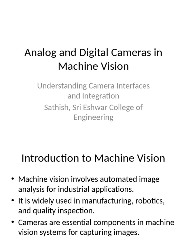 Enhanced Analog Digital Cameras | PDF | Computer Vision | Digital Camera