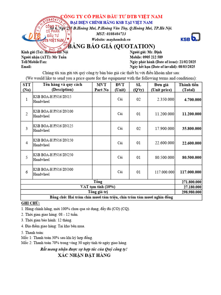 BBG DTB HabecoHN KSB Valve | PDF