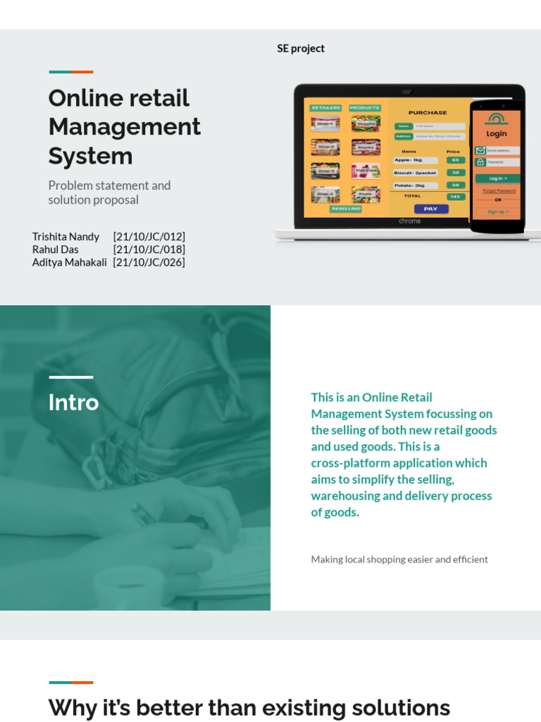 Online Retail Management System Overview | PDF | Agile Software ...