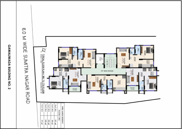 Gawali Wada Rendered Building Plan | PDF