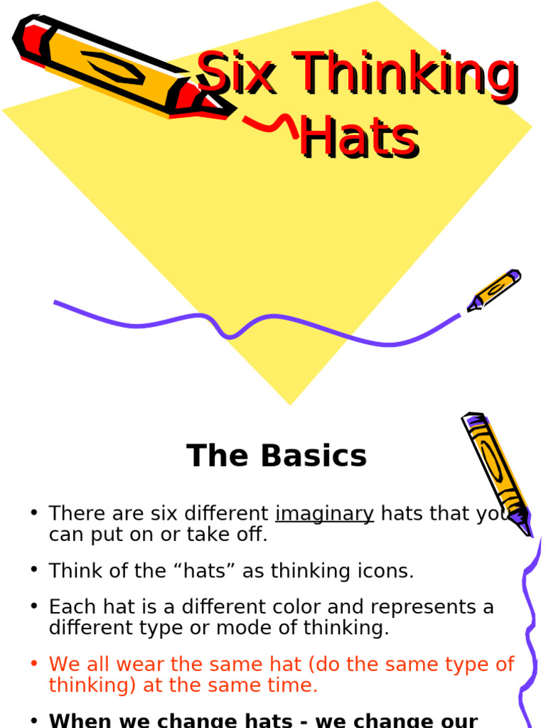 Six Thinking Hats | PDF | Thought | Psychological Concepts